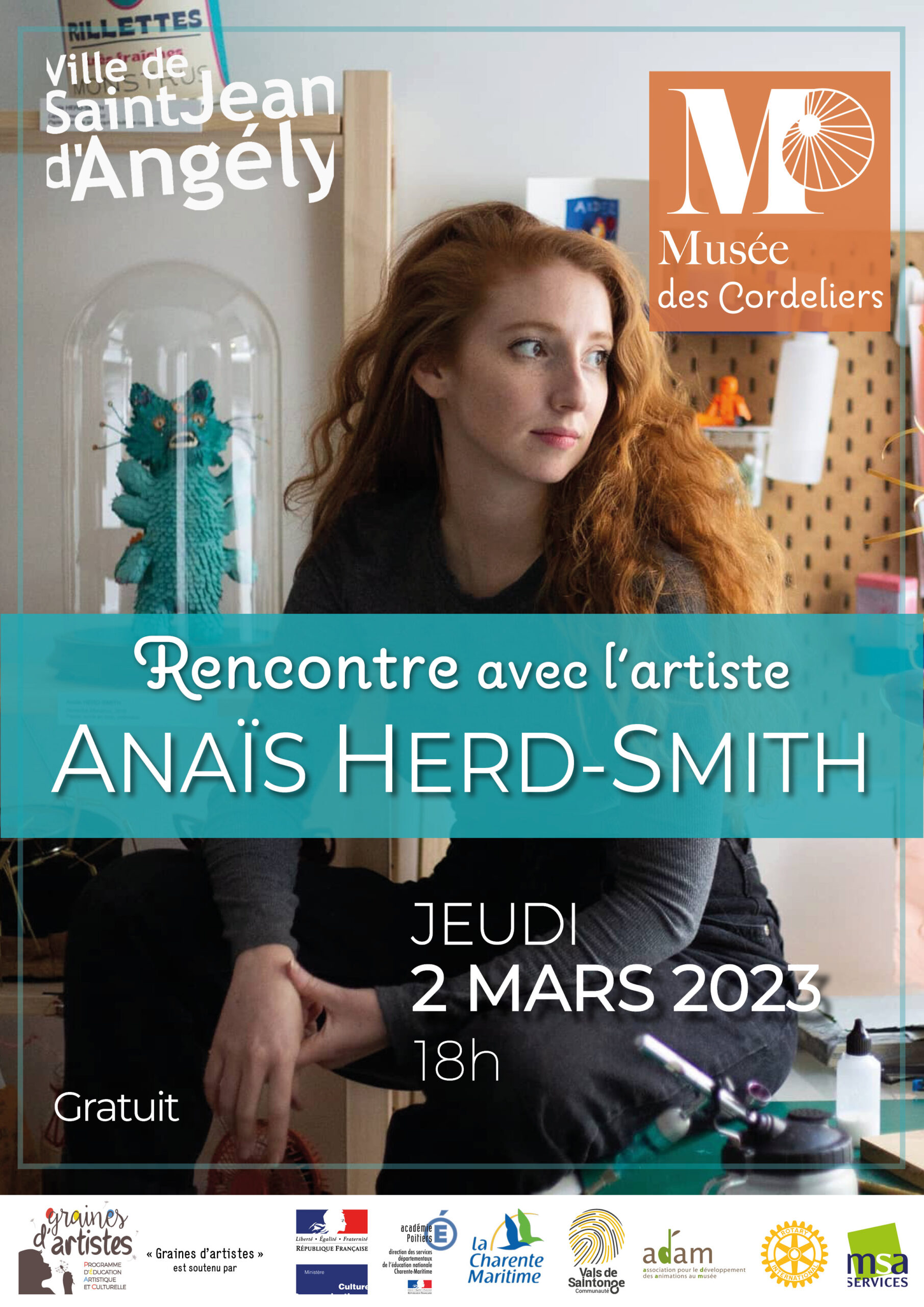Rencontre avec Anaïs Herd-Smith - Ville de Saint-Jean-d'Angély