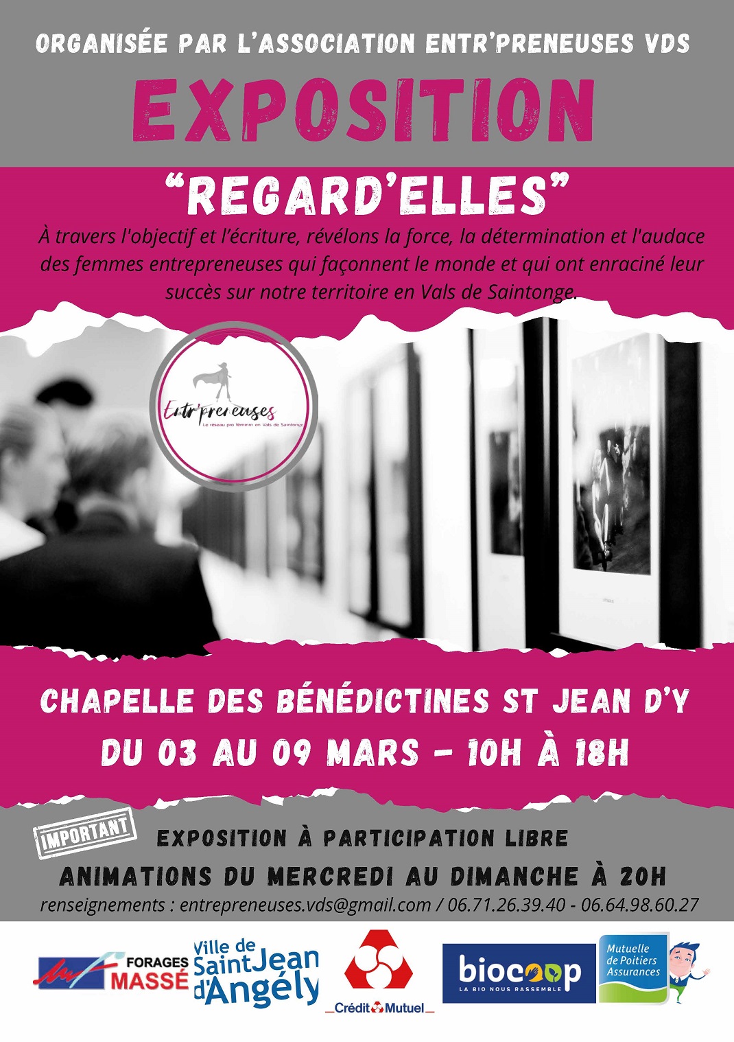 Exposition "Regard'Elles" - Ville de Saint-Jean-d'Angély